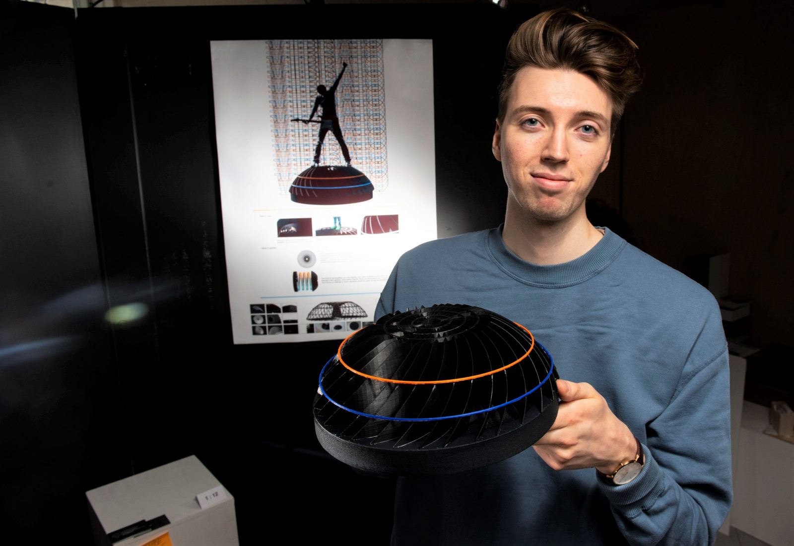 Student has designs on good vibrations: Town band player wants to help ...